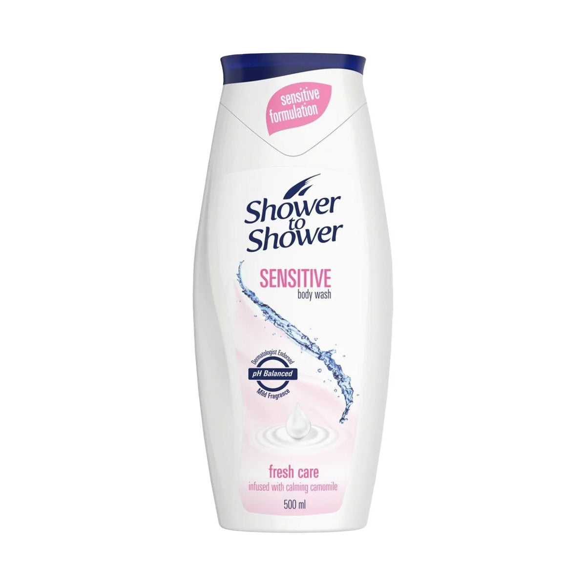 Shower To Shower Sensitive Shower Gel 500ml - Med365