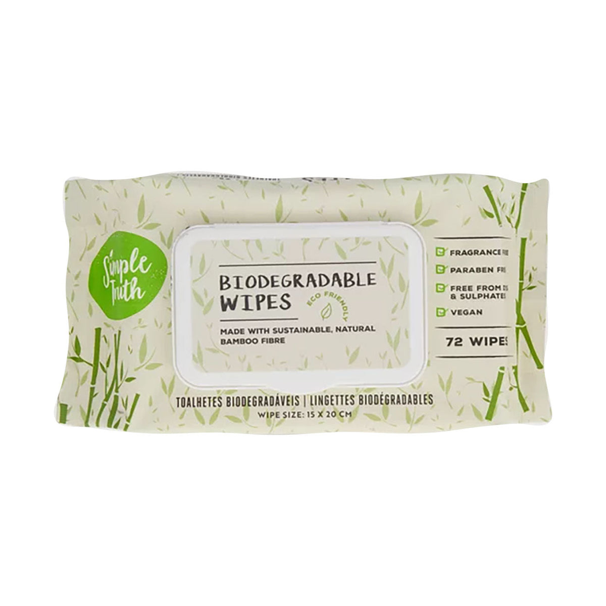 Simple Truth Biodegradable Wipes 72 Pack - Med365