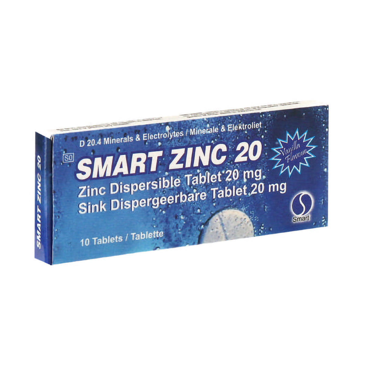 Smart Zinc 20mg 10 Dispersible Tablets - Med365