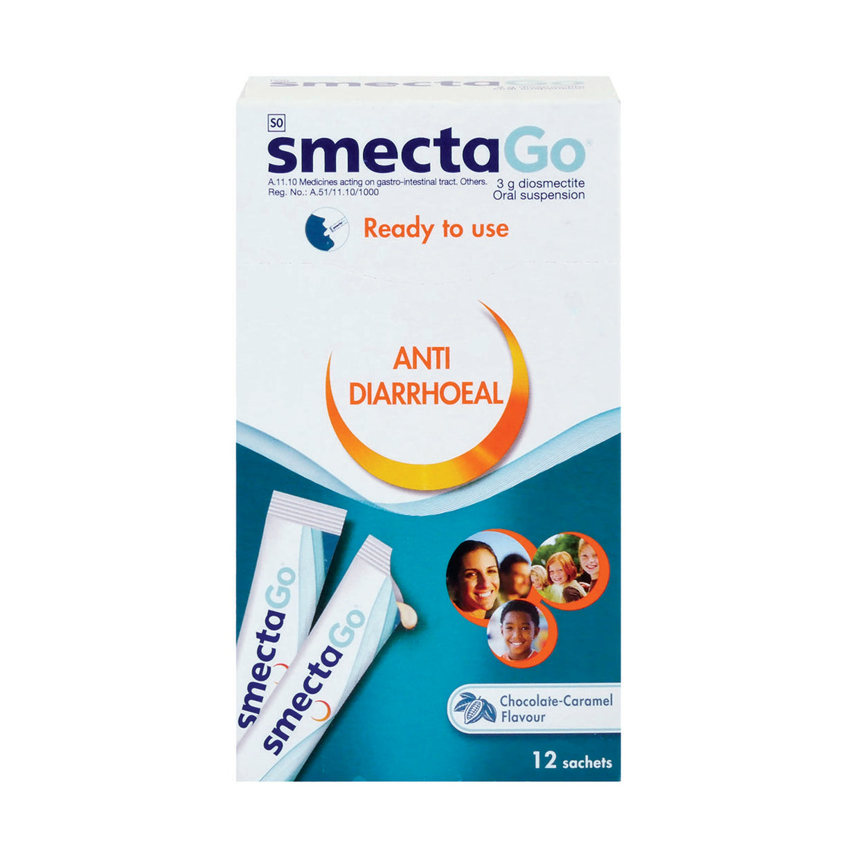 Smecta Go Sachets 12 Sachets - Med365