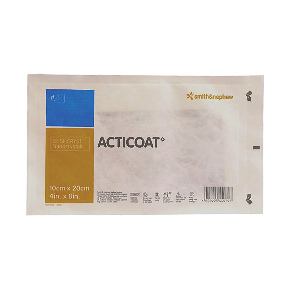 Smith & Nephew Acticoat Silver Dressing 10cm x 20cm 1 Unit - Med365