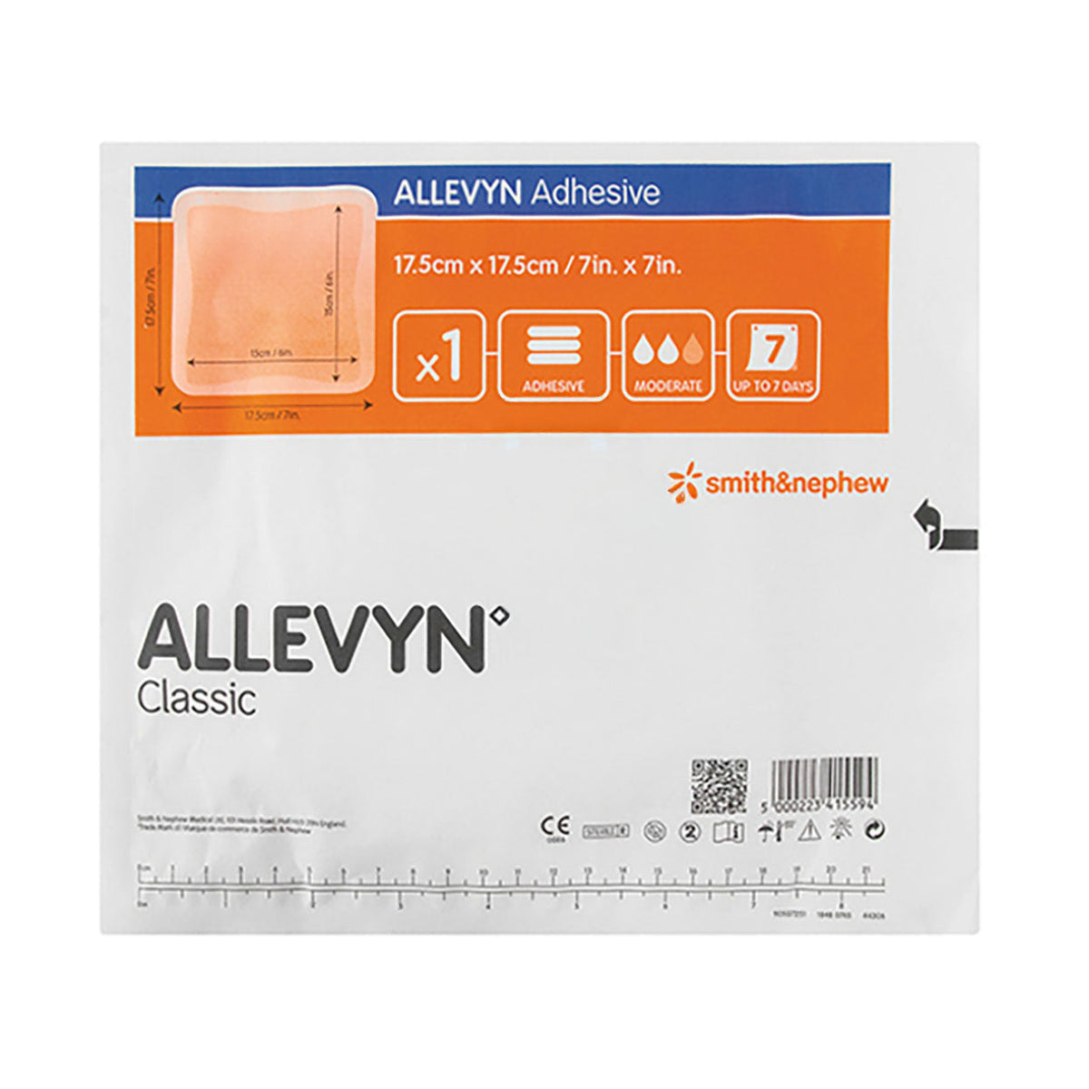 Smith & Nephew Allevyn Adhesive Dressing 175 x 175mm 1 Unit - Med365