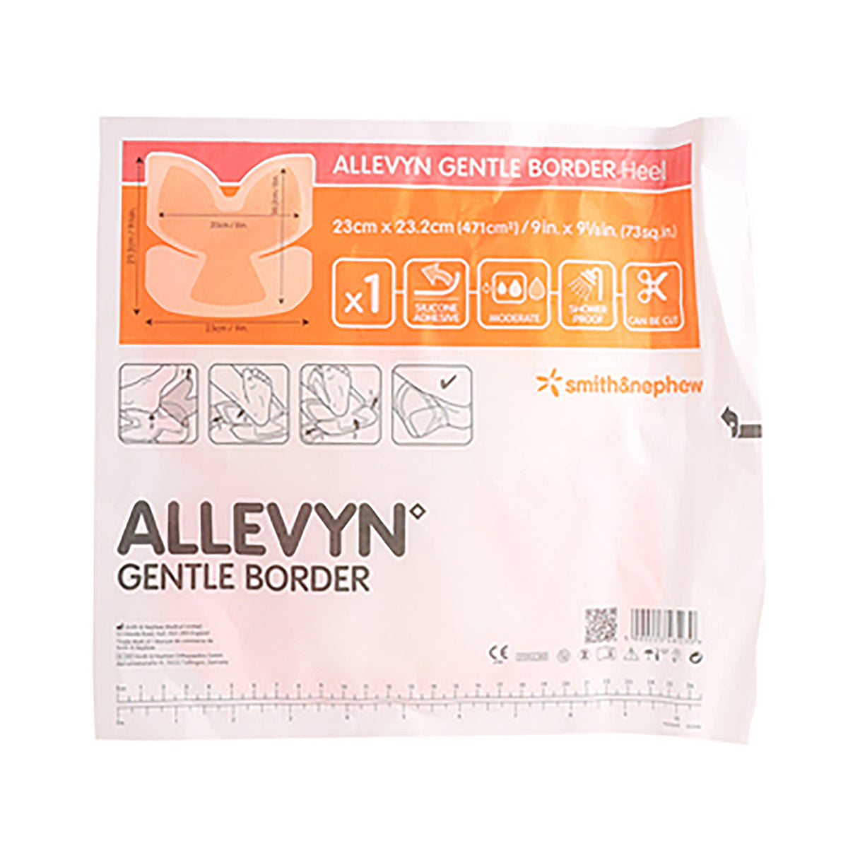 Smith & Nephew Allevyn Gentle Border Heel Dressing 1 Unit - Med365