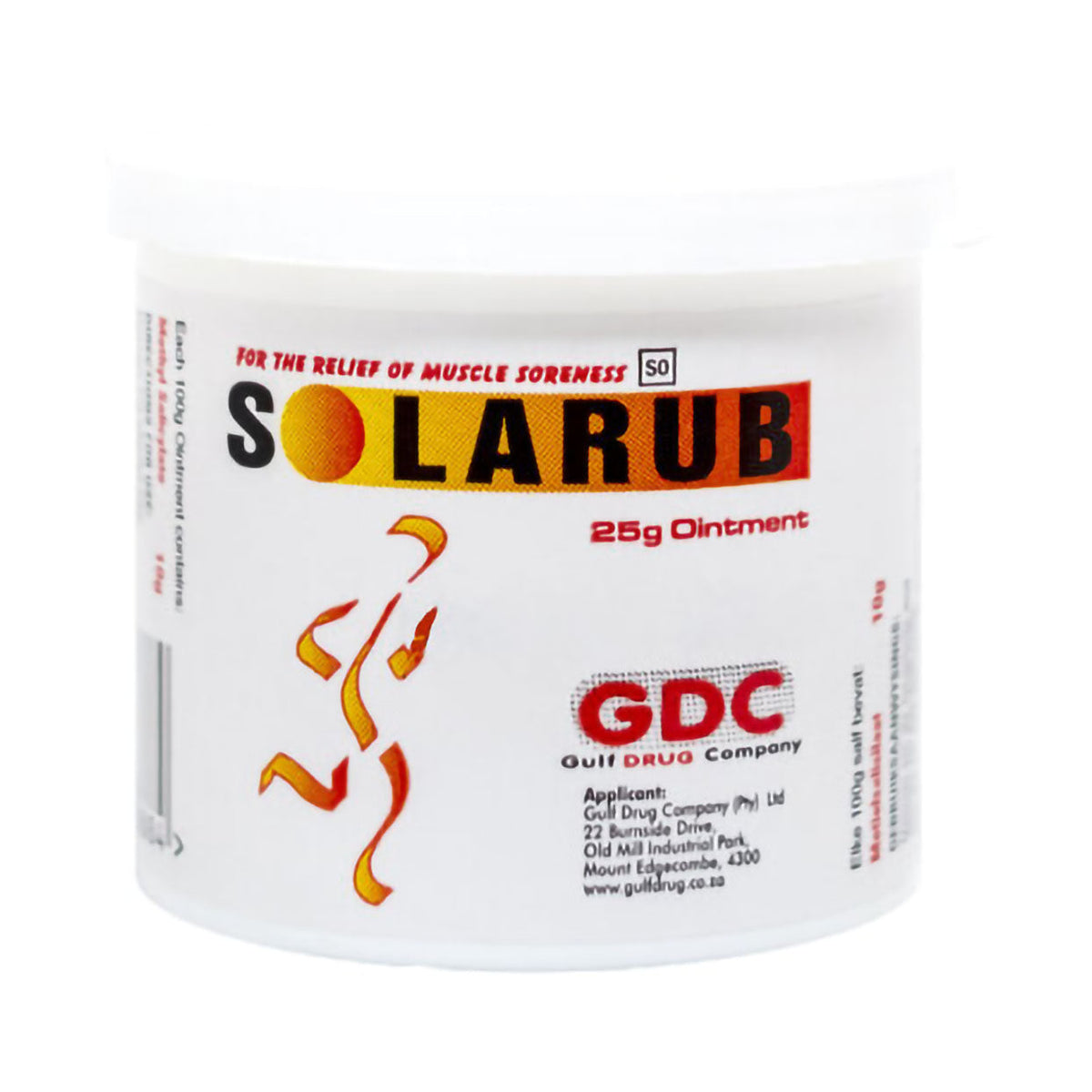 Solarub Ointment Jar 25g - Med365