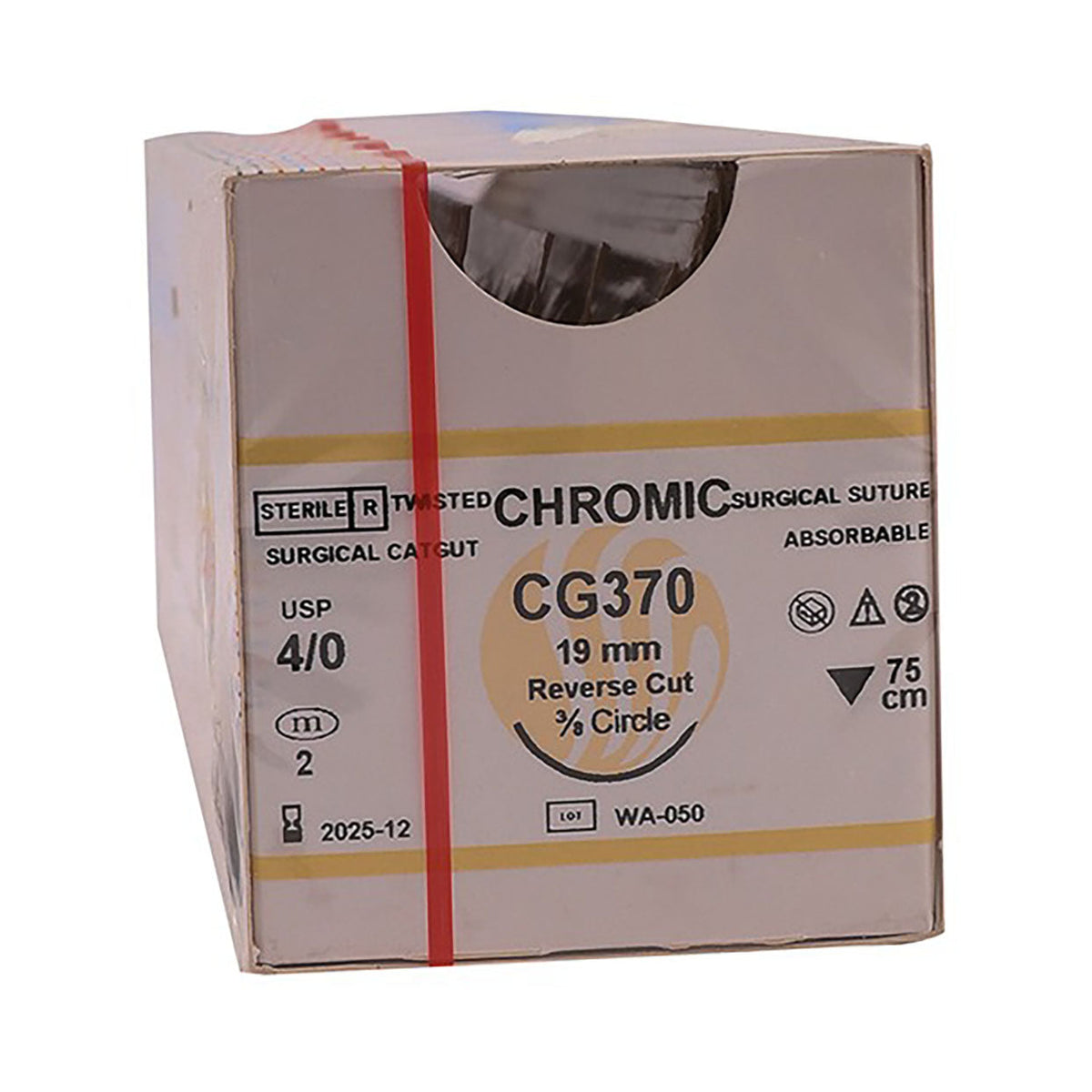Sut Chromic 3 0 19mm Rc 45cm Cg336 12 Pack - Med365