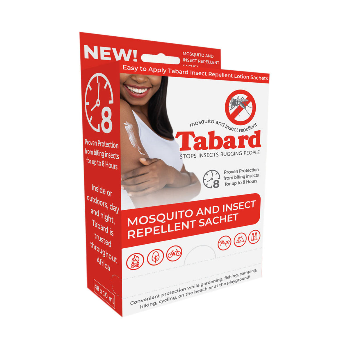 Tabard Mosquito & Insect Repel 48 Sachets - Med365