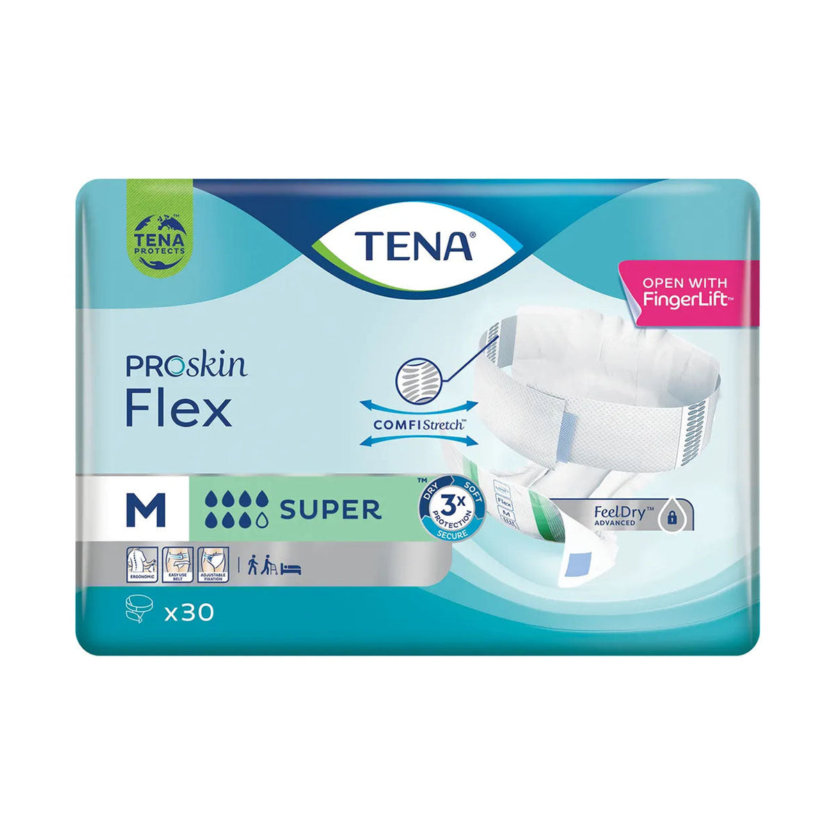 Tena Proskin Flex Super Medium 30 Pack - Med365