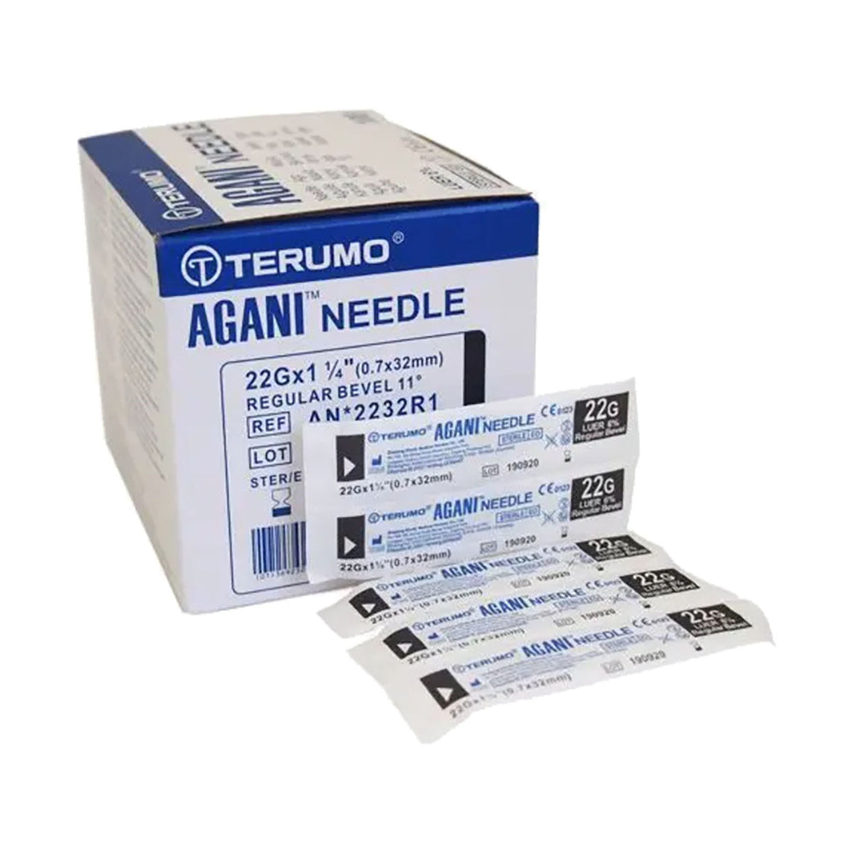 Terumo Needle 22g x 32mm Black 100 Pack - Med365