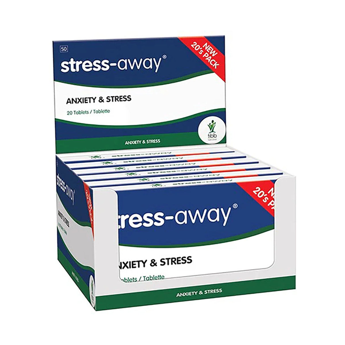 Tibb Stress Away 20 Tablets x 6 Boxs - Med365