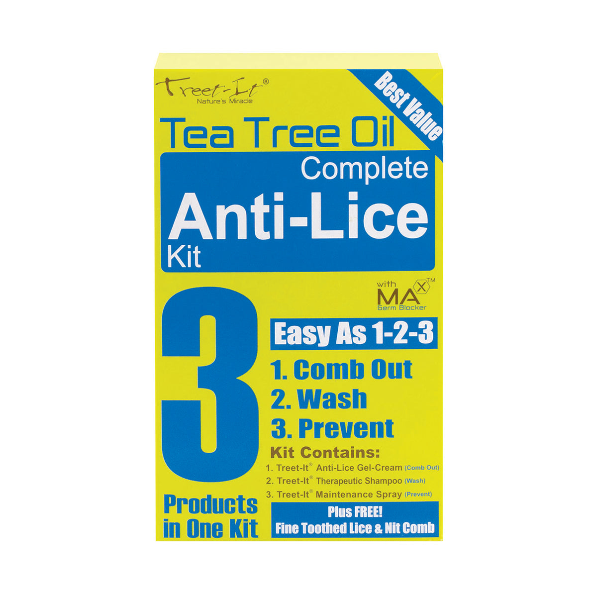 Treet-it Tea Tree Lice Kit - Med365