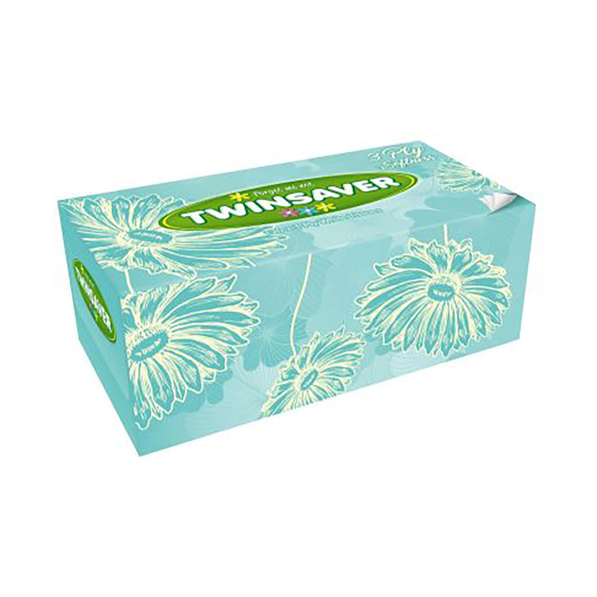 Twinsaver 3 Ply Facial Tissue Summer 120 Tissues - Med365