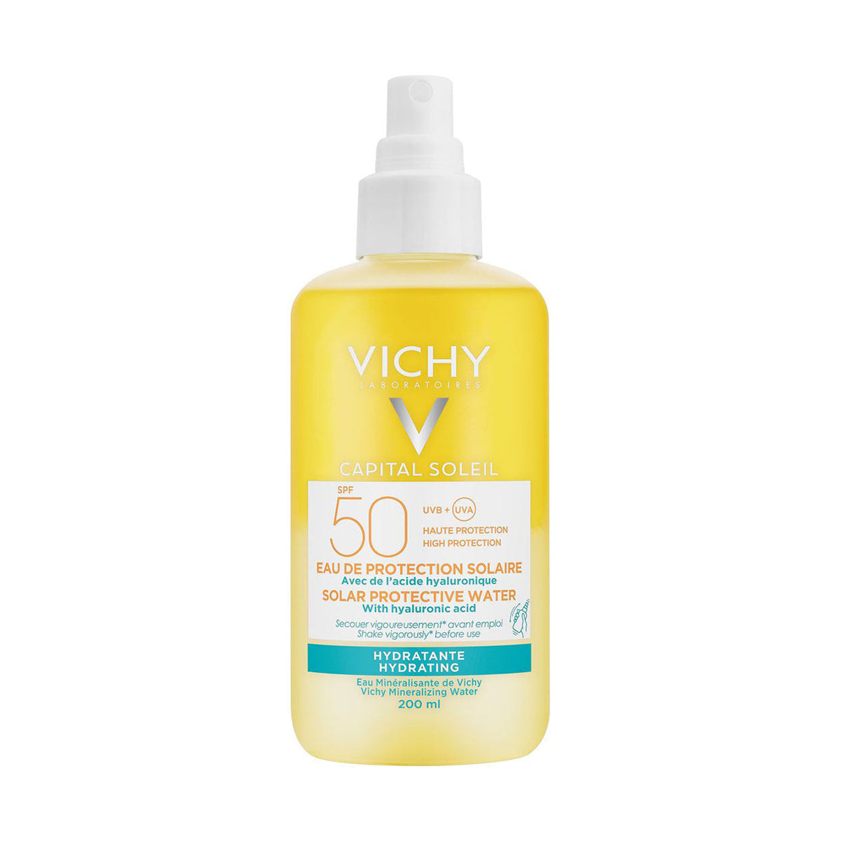 Vichy Capital Soleil SPF50 Hydrating Solar Protective Water 200ml - Med365