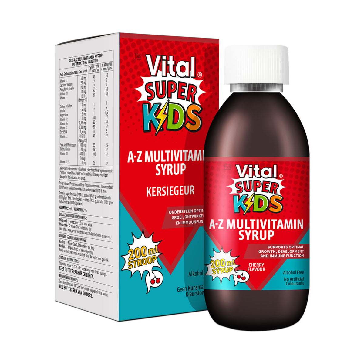 Vital Kids A-Z Multi Syrup 200ml - Med365