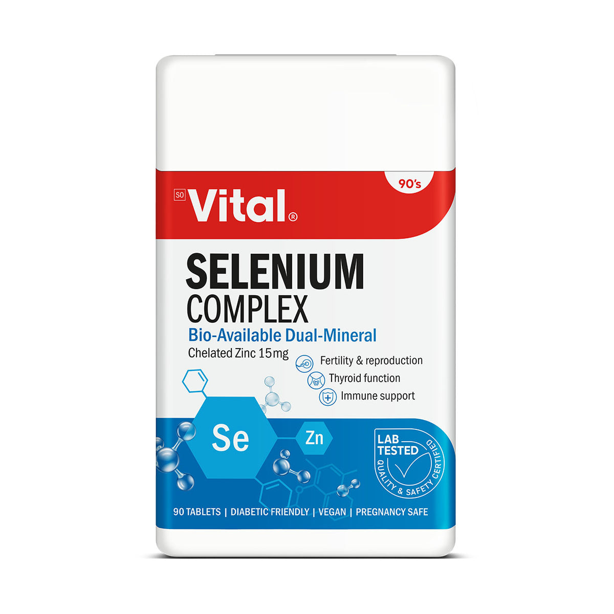 Vital Selenium Complex 90 Tablets - Med365