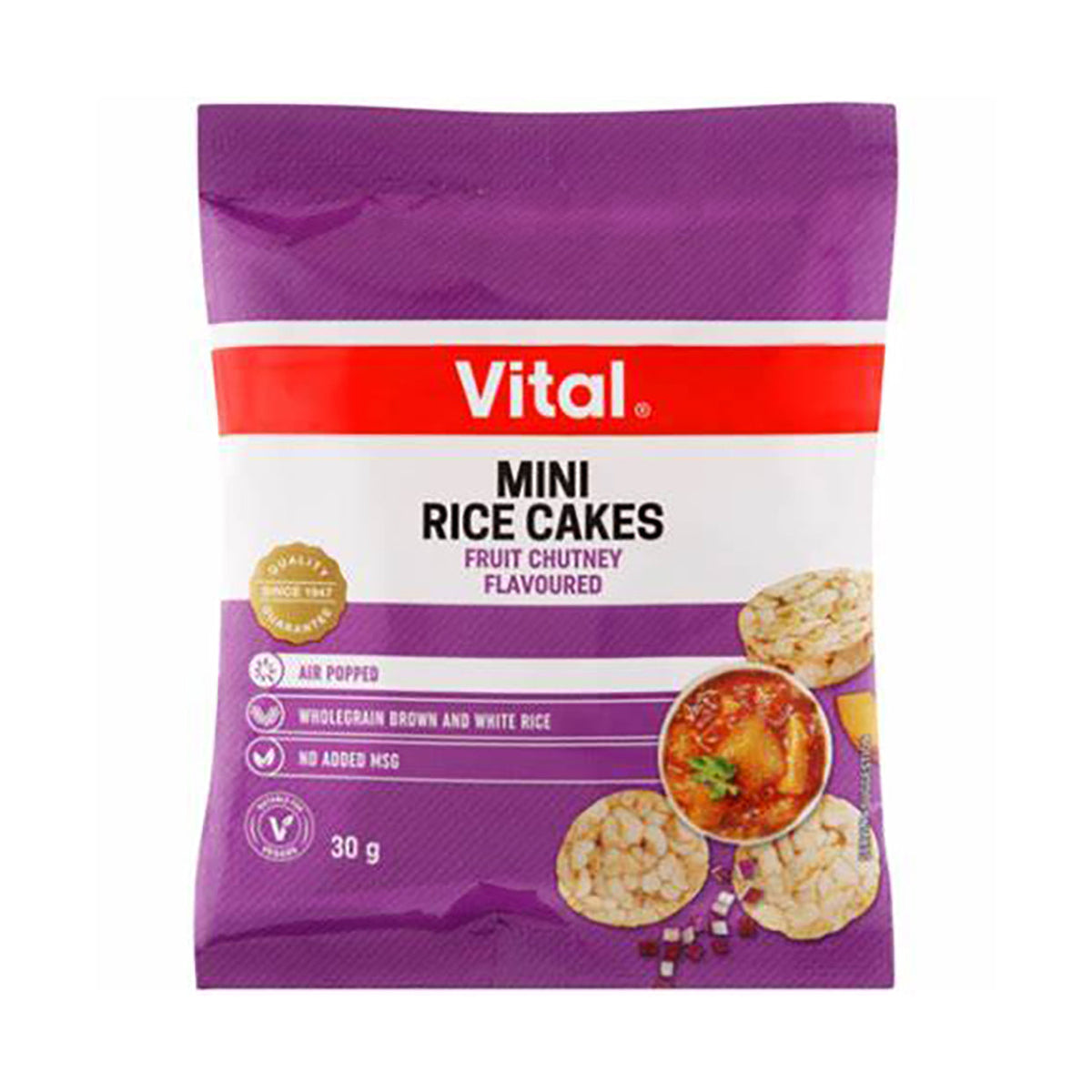 Vital Mini Rice Cake Fruit Chutney 30g - Med365