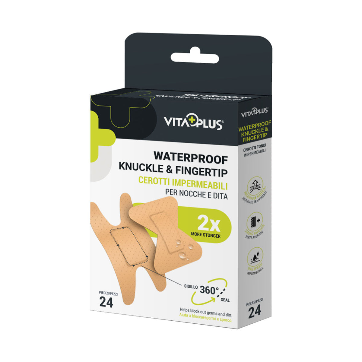 Vitaplus Knuckle & Finger Plasters 24 Pack - Med365
