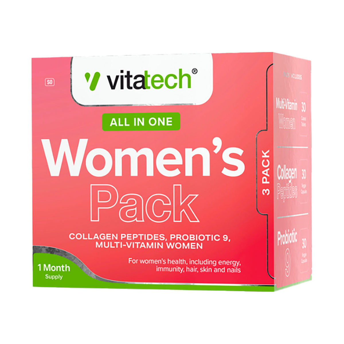 Vitatech Womens Pack 90 Tablets - Med365