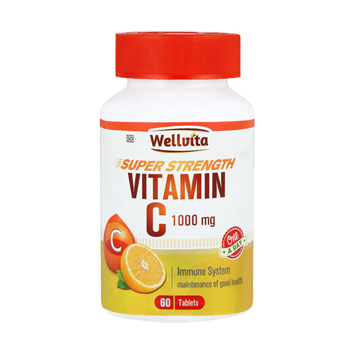 Wellvita 1000mg Vitamin C 60 Tablets - Med365