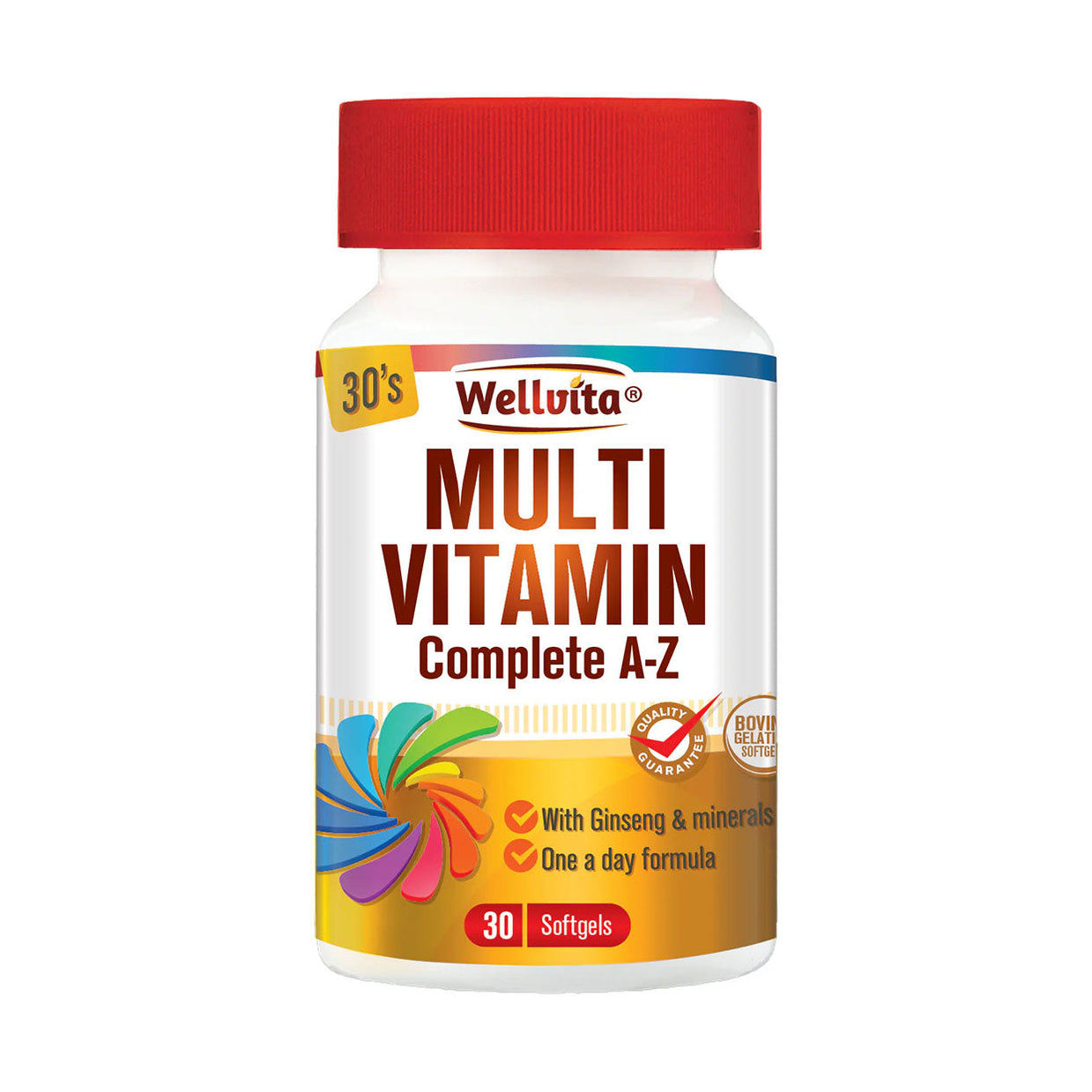 Wellvita Multi-Vitamin Complete A-Z 30 Softgels - Med365
