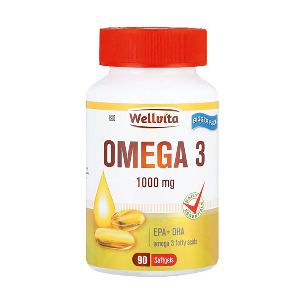 Wellvita Omega 3 1000mg 90 Softgels - Med365