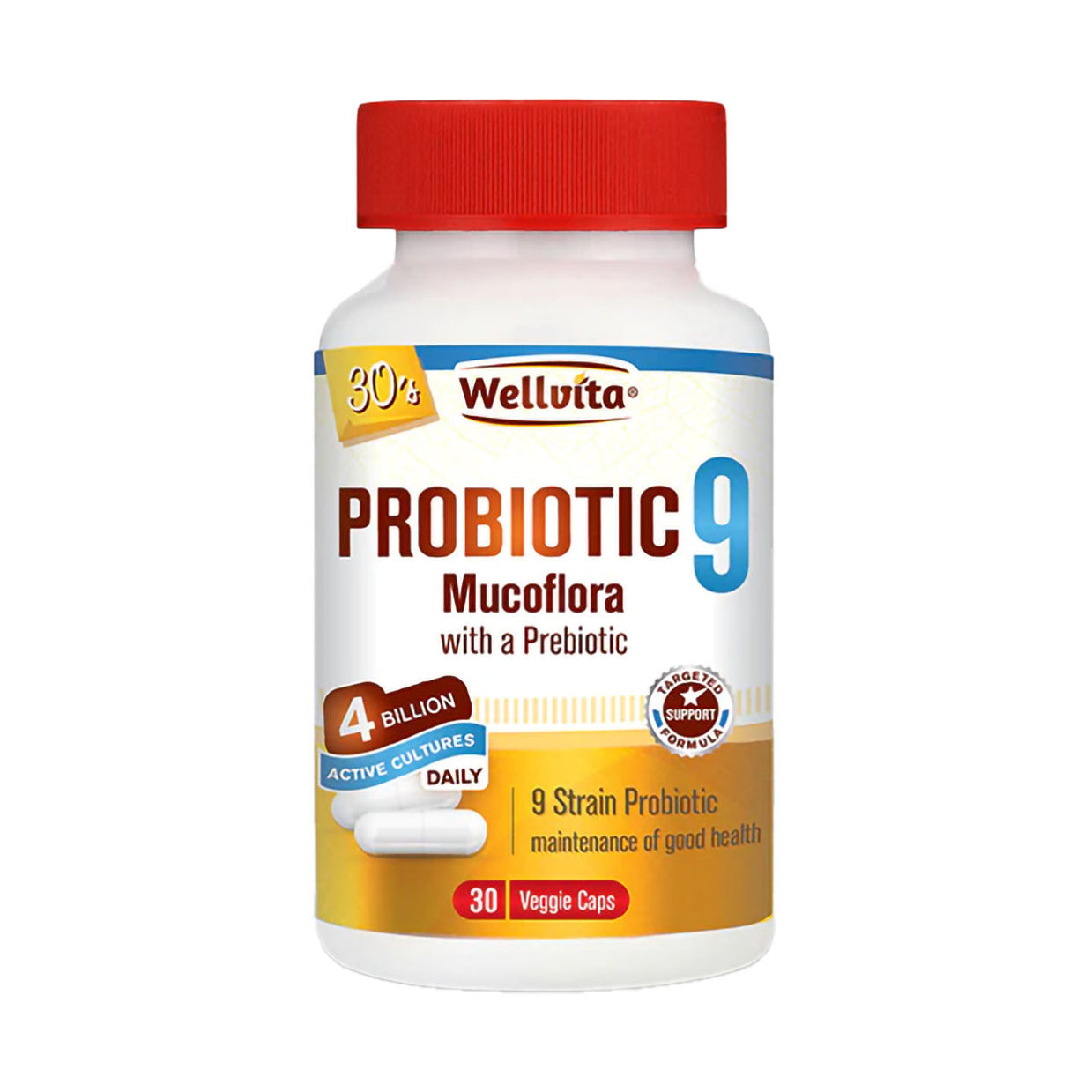 Wellvita Probiotic 9 Strain 30 Capsules - Med365