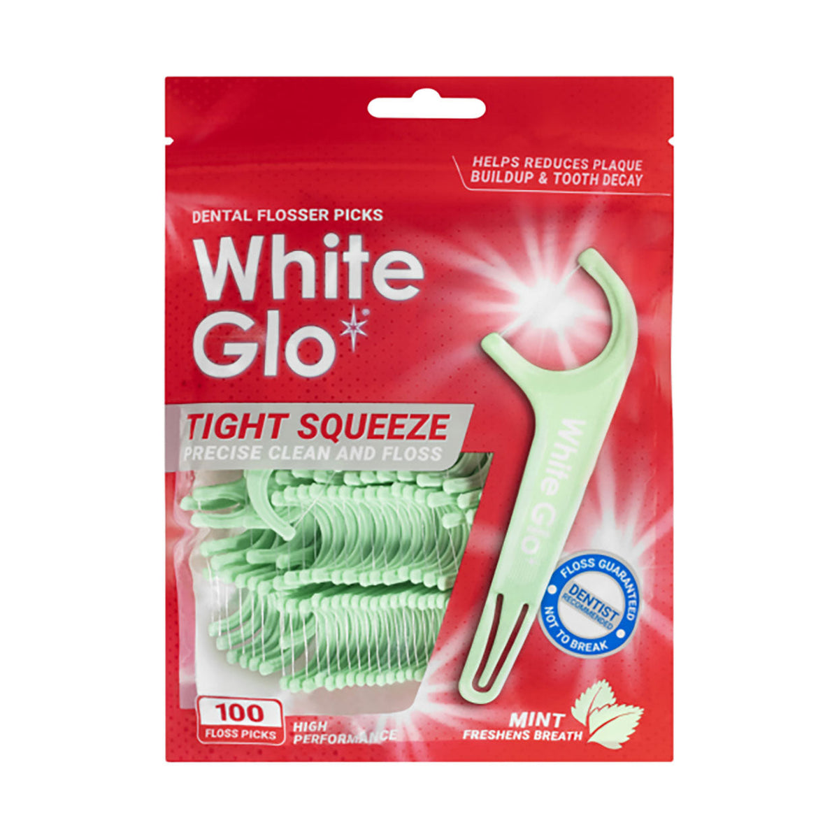 White Glo Tight Fit Toothpicks 100 Pack - Med365