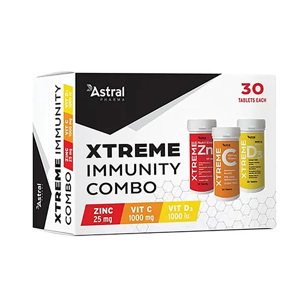 Xtreme Immunity Combo 30 Effervescent Tablets - Med365