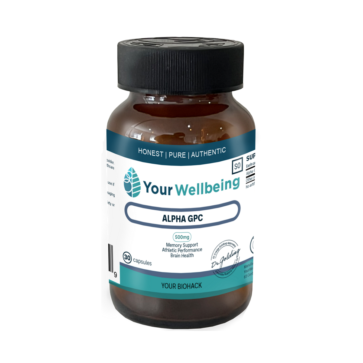 Your Wellbeing Alpha GPC 30 Capsules - Med365