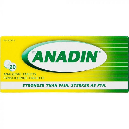Anadin 20 Tablets - Med365