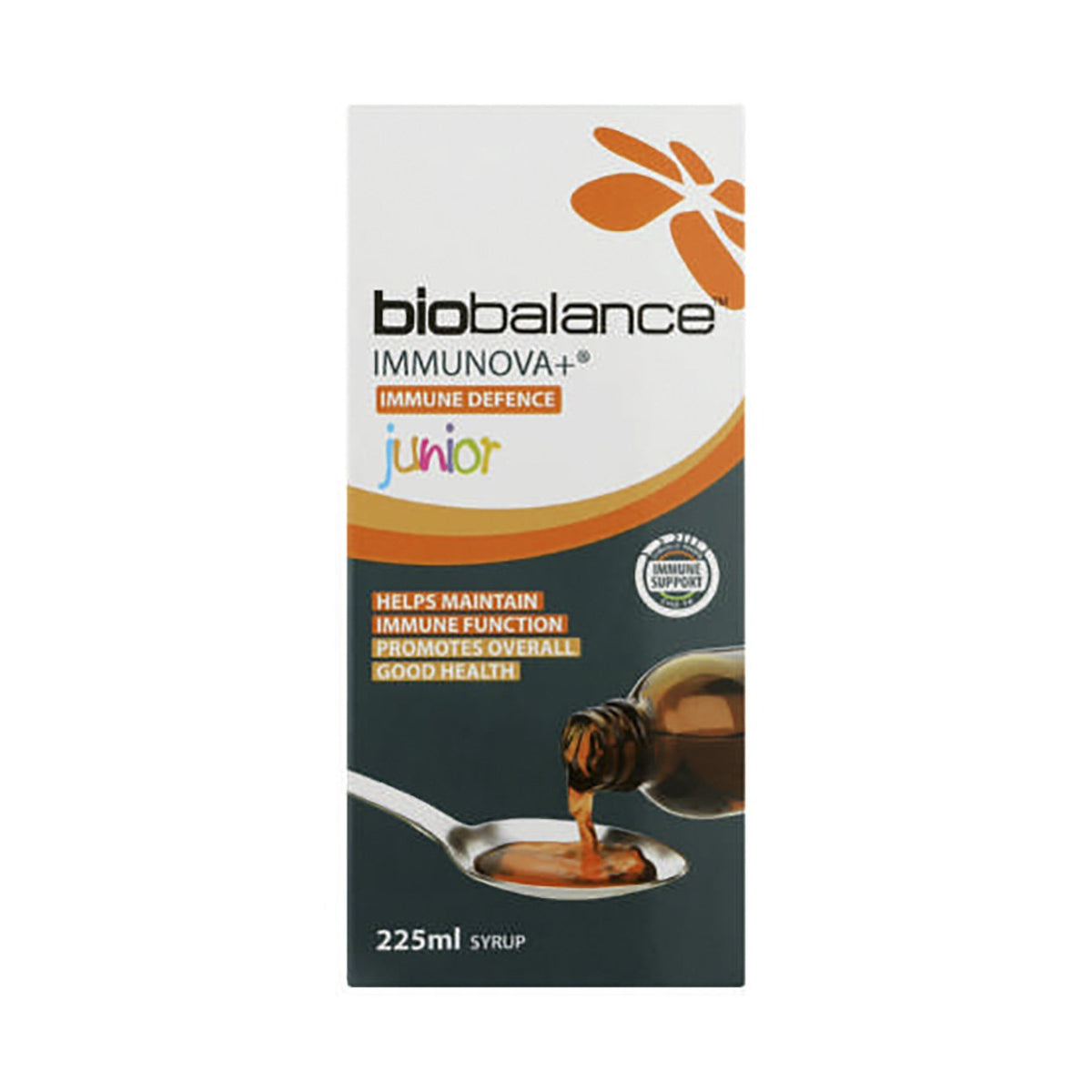 Biobalance Immunova+ Junior 225ml - Med365