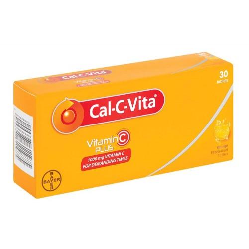 Cal-C-Vita Vitamin C 30 Effervescent Tablets - Med365
