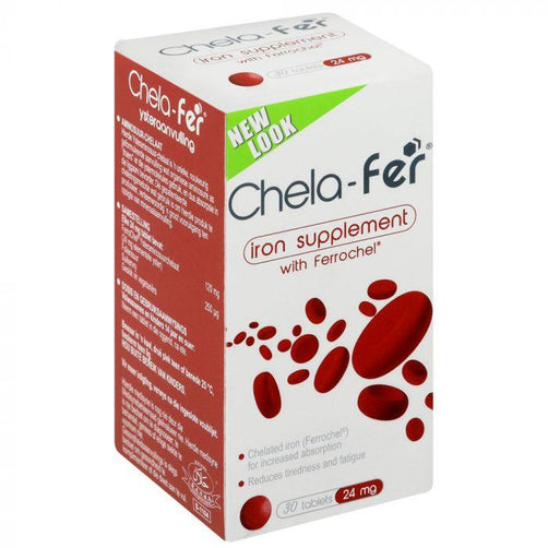 Chela-Fer Iron Supplement 24 mg 30 Tablets - Med365