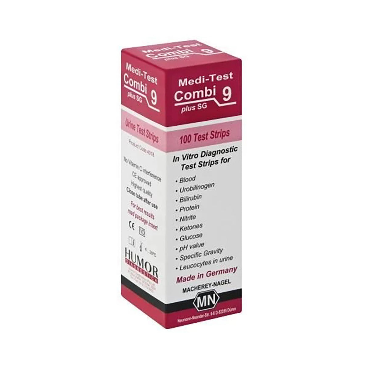Combi 9 + Sg Urine 100 Test Strips - Med365