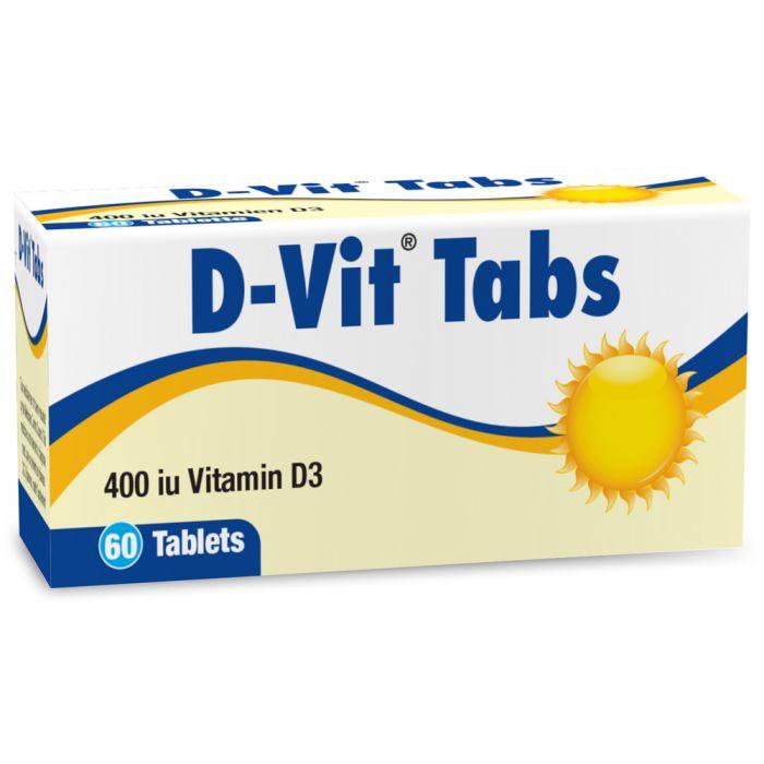 D-Vit Tablets 400 iu Vitamin D3 60 Tablets - Med365