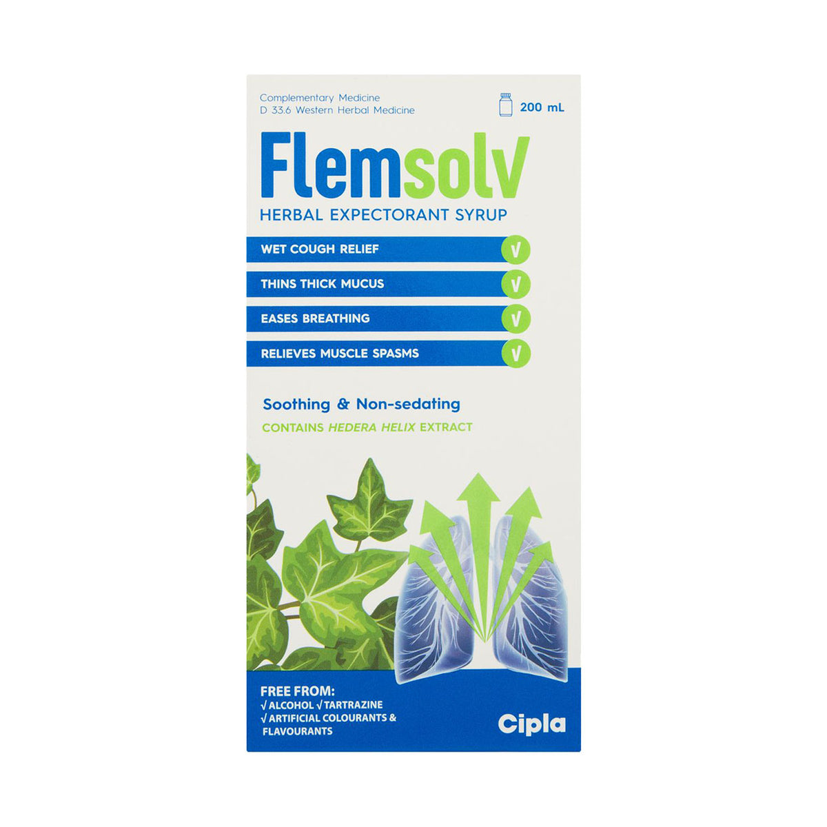Flemsolv Herbal Expectorant 200ml - Med365