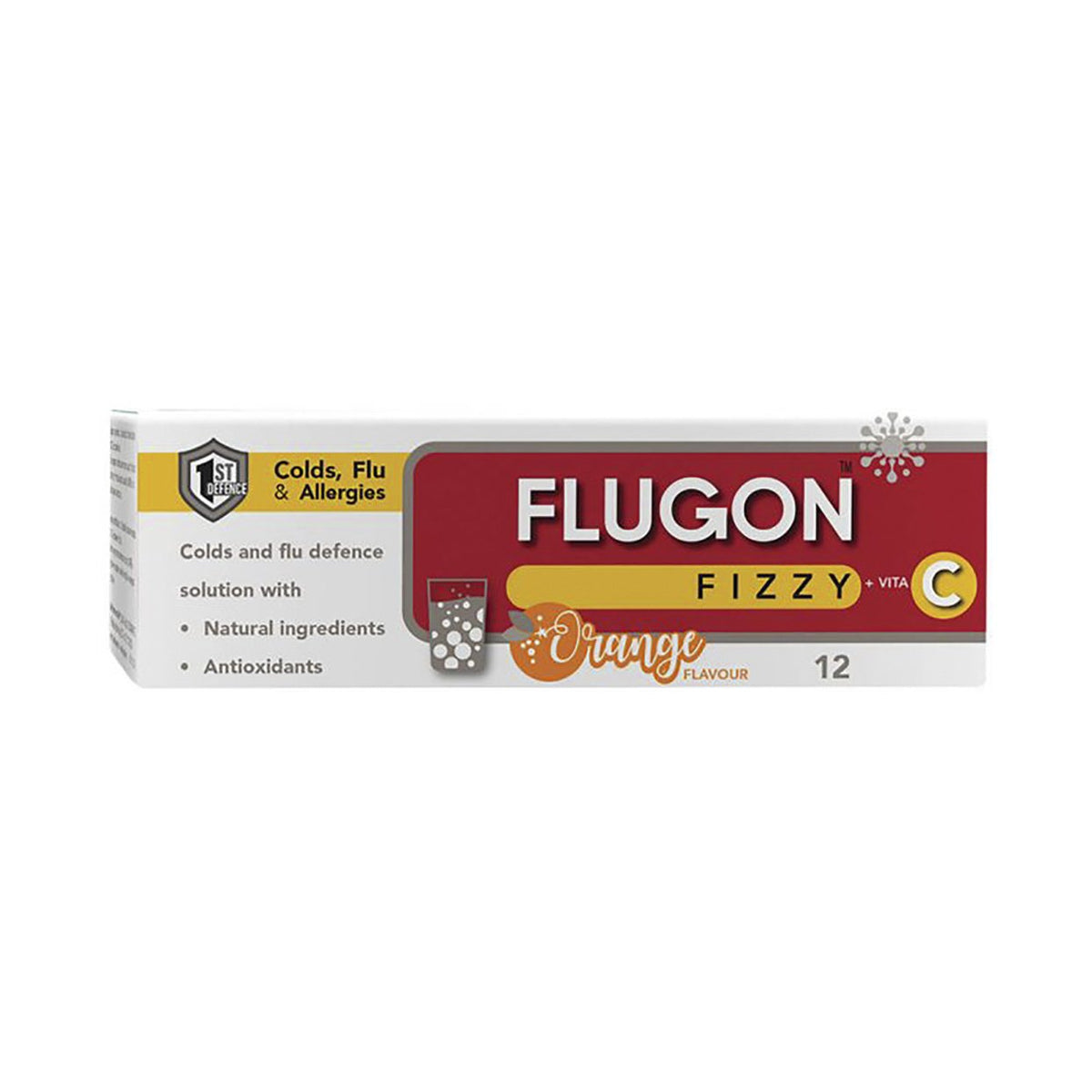 Flugon Fizzy Adult 12 Sachets - Med365