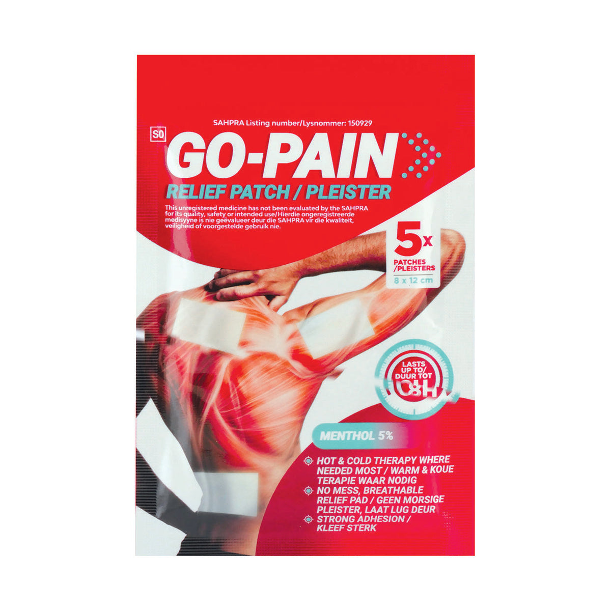 Go-Pain Relief Patches 5 Patchs - Med365
