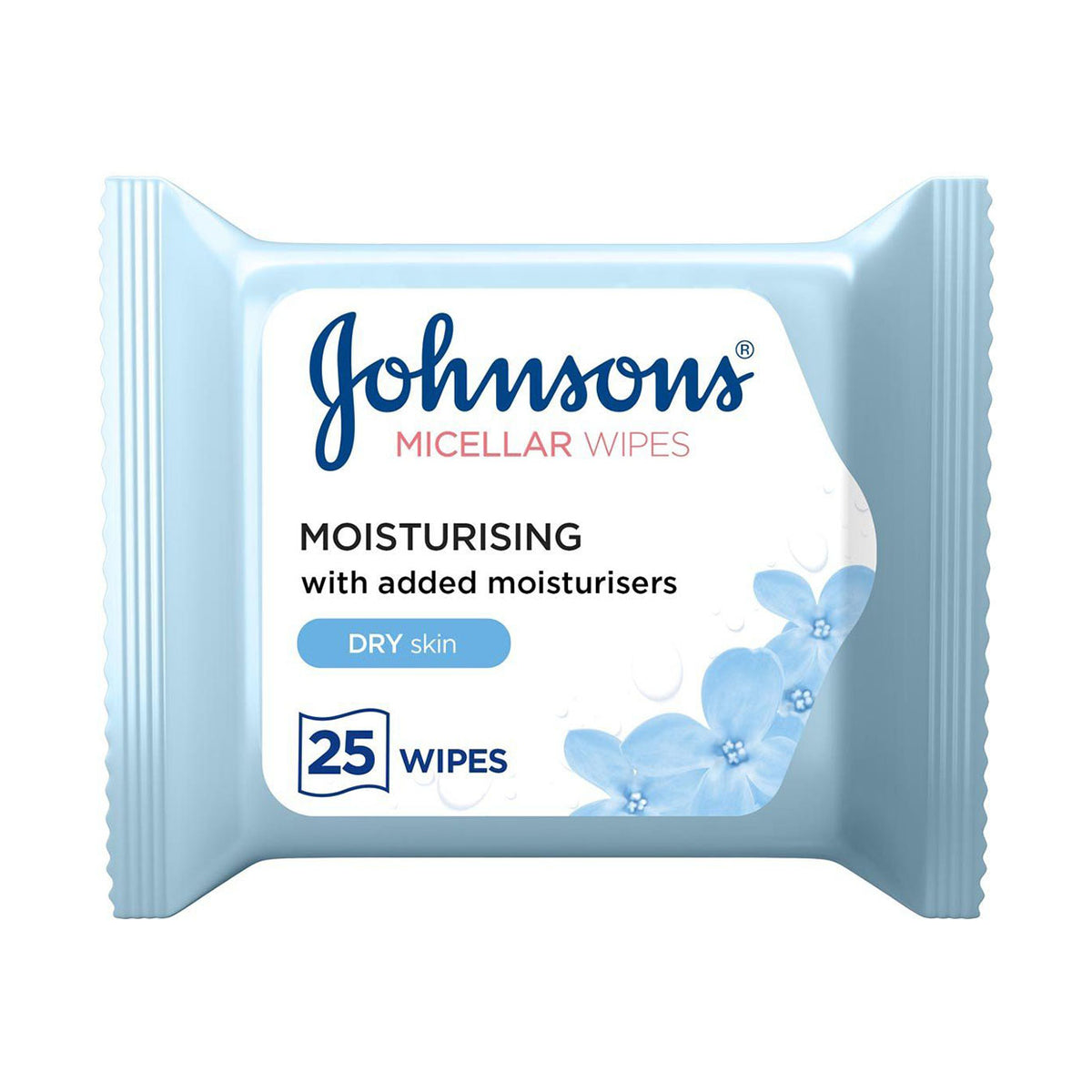 Johnson's Daily Essentials Face Wipes Moisturising 25 Wipes - Med365