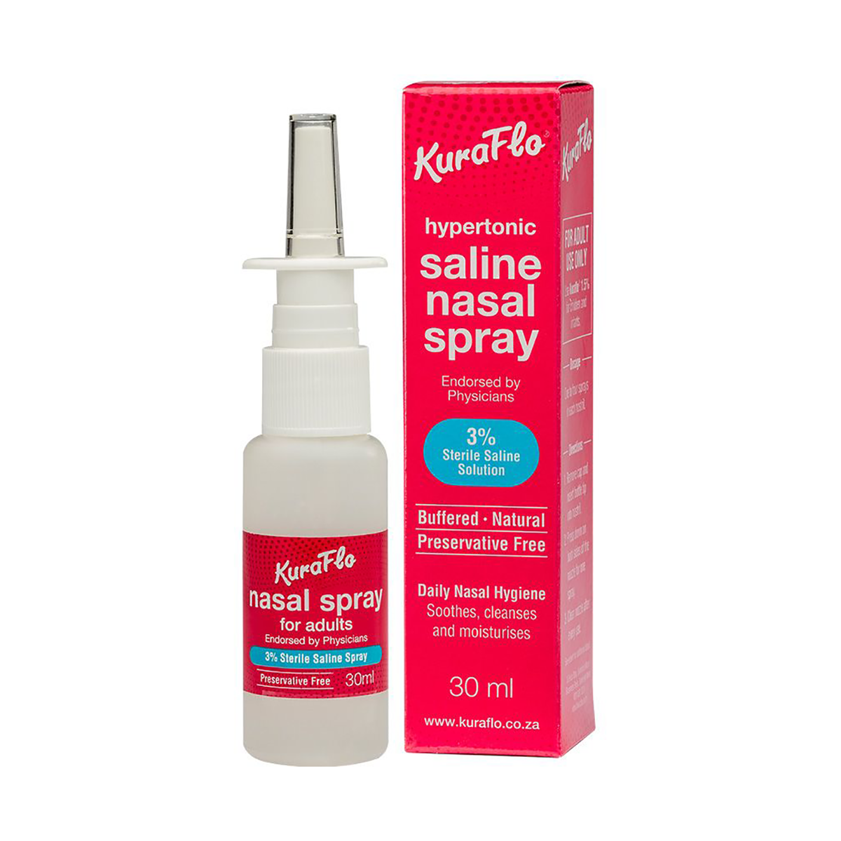 Kuraflo Nasal Spray Adult 3% 30ml - Med365