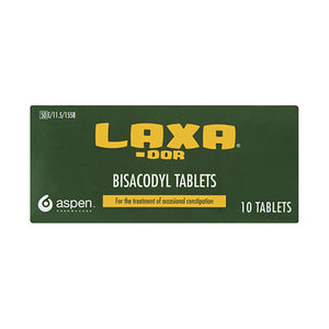 Laxador Bisacodyl 10 Tablets - Med365