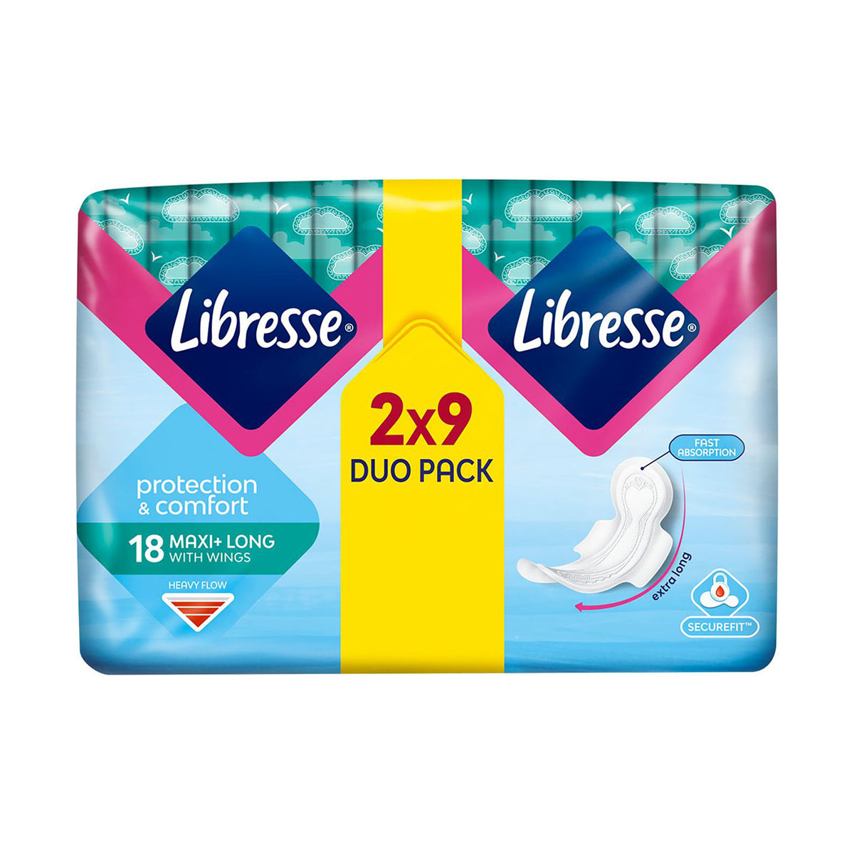 Libresse Maxi Pads Super Cotton Feel 18 Pads - Med365