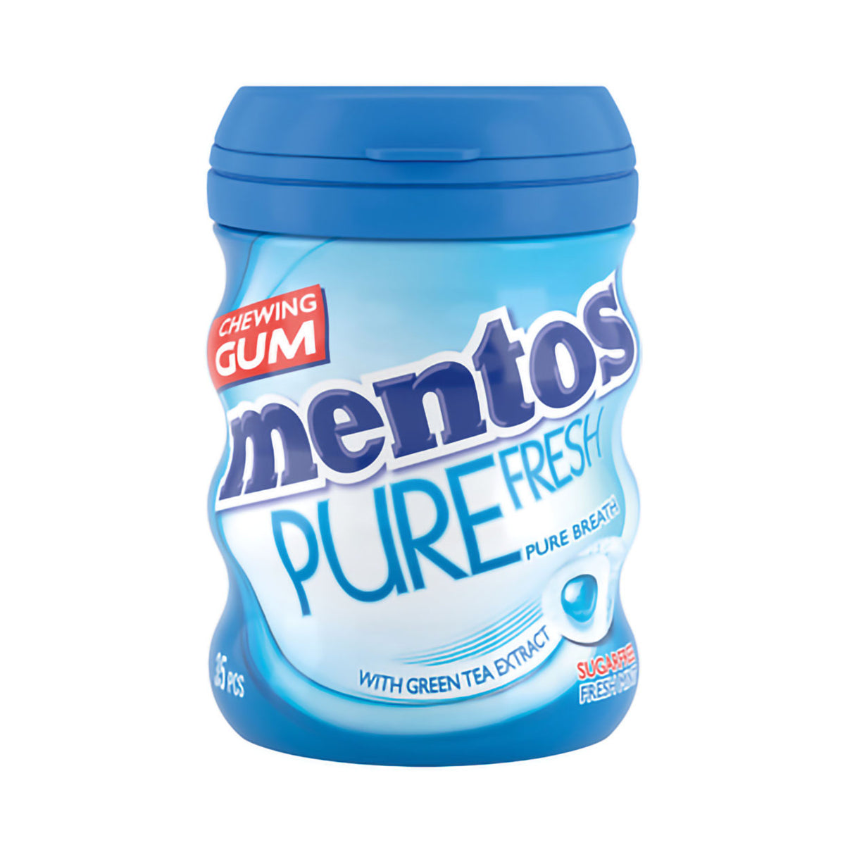 Mentos Gum Curvy Pure Fresh Mint 35 Pcs x 6 Units - Med365