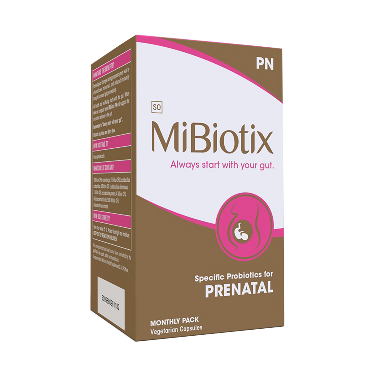 MiBiotix Specific Probiotics Prenatal 30 Vegi Capsules - Med365