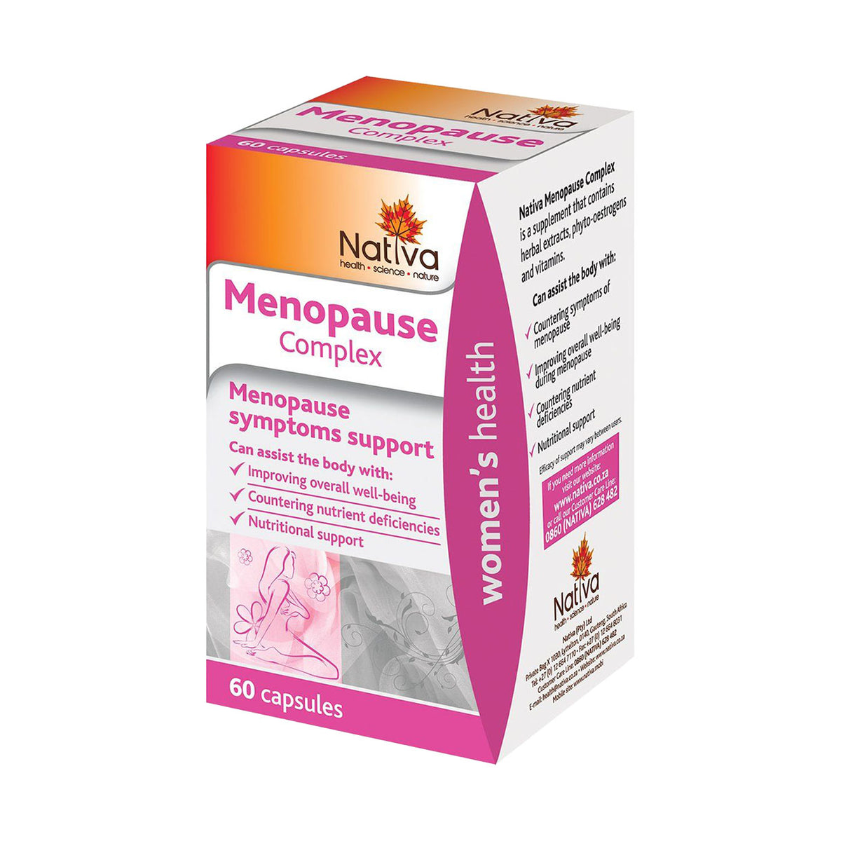 Nativa Menopause Complex 60 Capsules - Med365
