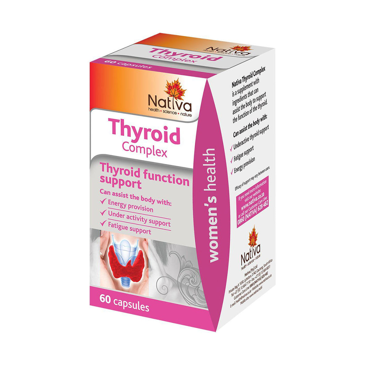 Nativa Thyroid Complex 60 Capsules - Med365