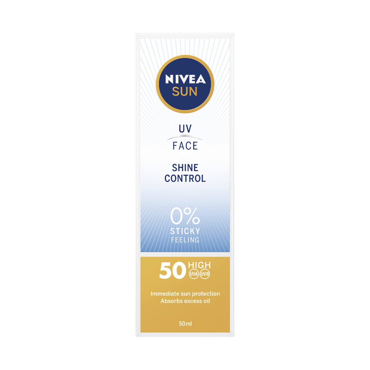 Nivea Sun Shine Control Cream SPF50 50ml - Med365