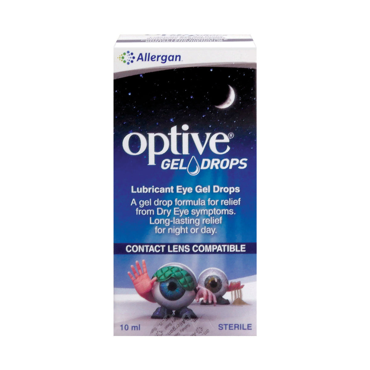 Optive Lubricant Eye Gel Drops 10ml - Med365
