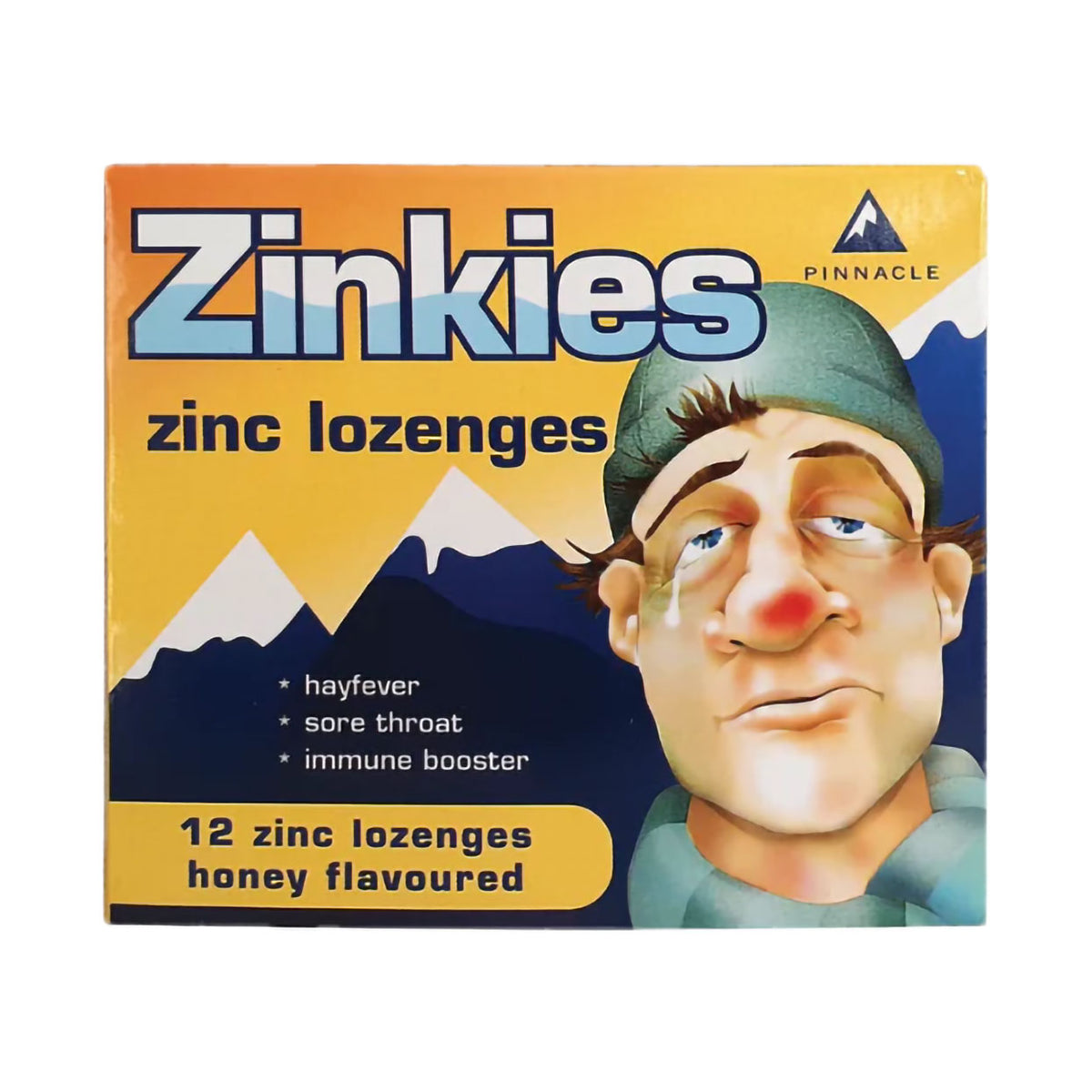 Pinnacle Zinkies Honey 12 Lozengers - Med365