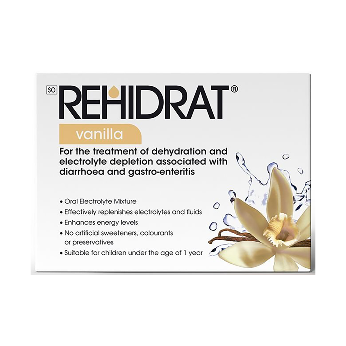 Rehidrat Sachet Vanilla 14g x 20 sachets - Med365