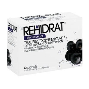 Rehidrat Electrolyte Mixture Blackcurrant 6 Sachets - Med365